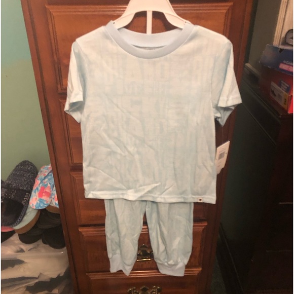 Lucky Brand | Pajamas | Nwt Lucky Brand Light Blue Block Letters Pj Set ...